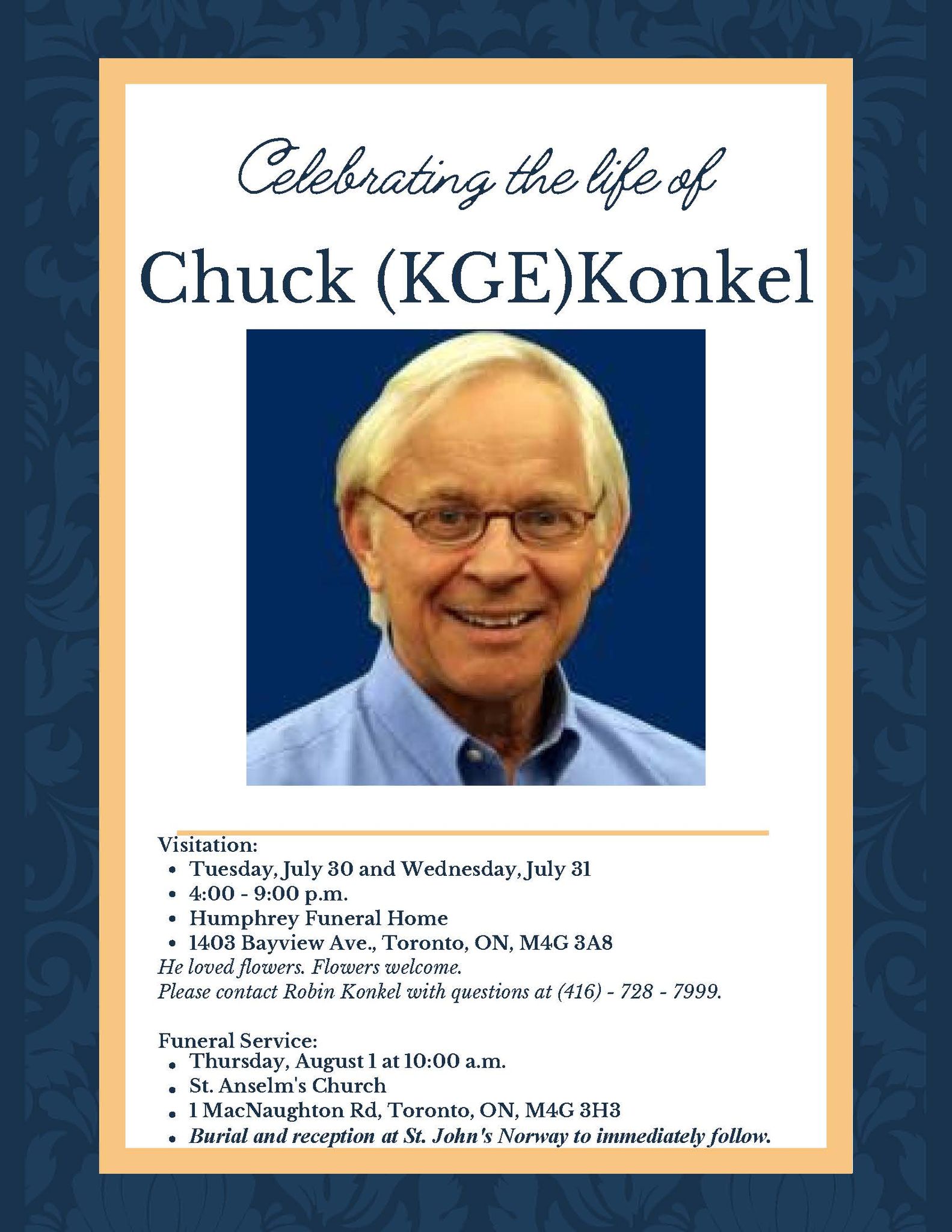 In Memoriam: Chuck Konkel - Canada-Poland Chamber of Commerce